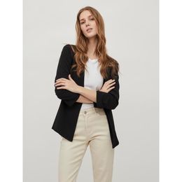 Vila Damen Kurzblazer &raquo;VIHER NEW 3/4 BLAZER -NOOS&laquo; Materialmix, regular fit schwarz XS