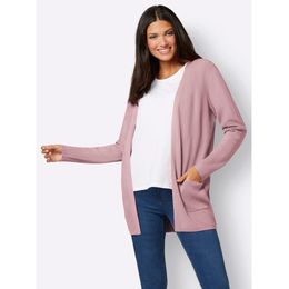 Sieh an! Long-Strickjacke in hortensie | Gr.: 44