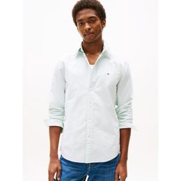 Tommy Hilfiger Herren Langarmhemd &raquo;HERITAGE OXFORD STRIPE Regular Fit SHIRT&laquo; Regular Fit Oxford Casual wei&szlig; S, N-Gr