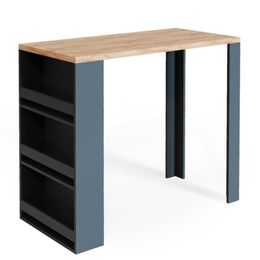VICCO Bartisch, Eiche, Holzwerkstoff, 3 F&auml;cher, Rechteckig,Rechteckig, 57x106x117 cm, Esszimmer, Barm&ouml;bel, Bartische
