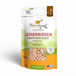 Freeze-Snack f&uuml;r Katzen - Kaninchenfleisch (gefriergetrocknet) von I love my cat &ndash; 25 g