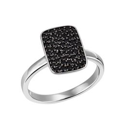 Firetti Damen Fingerring &raquo;Schmuck Geschenk Silber 925 Silberring Dog Tag-Optik&laquo; mit Zirkonia (synth.) silber 56, Silber 925 (Sterlingsilber), 2,2mm