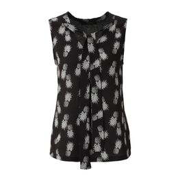 Aniston CASUAL Blusentop in schwarz-hellgrau-wollwei&szlig; | Gr.: 42