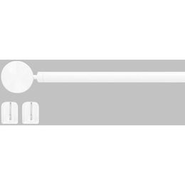 GOOD LIFE Scheibenstange &raquo;Kreis&laquo; &Oslash; 10 mm 1 l&auml;ufig-l&auml;ufig ausziehbar wei&szlig; Kunststoff, Metall L: 85cm - 150cm &Oslash; 10mm, 1 l&auml;ufig