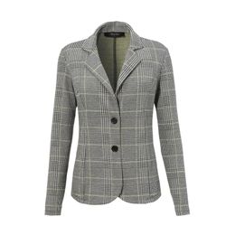 Aniston CASUAL Sweatblazer in schwarz-wei&szlig;-gelb | Gr.: 44