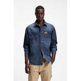 Hugo Herren Hugo Jeanshemd &raquo;Ebant&laquo; Oversize Fit, reine Baumwolle L (41/42), N-Gr