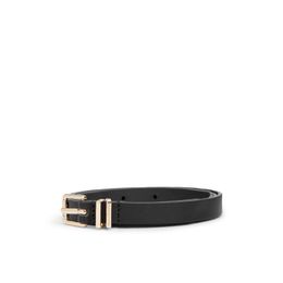 Tommy Hilfiger Damen Lederg&uuml;rtel &raquo;SQUARE&laquo; Regular fit und gr&ouml;&szlig;enverstellbar schwarz 85
