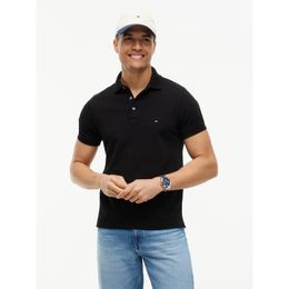 Tommy Hilfiger Herren Poloshirt &raquo;1985 SLIM POLO&laquo; mit Stickerei, Piqu&eacute;-Qualit&auml;t, Slim fit schwarz XXL (56)