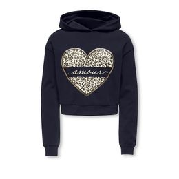 Kids Only M&auml;dchen KIDS Only Kapuzensweatshirt &raquo;KOGCOOPER LIFE HEART LS HOODIE SWT NOOS&laquo; 122/128