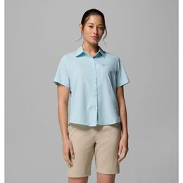 Columbia Damen Funktionsbluse f&uuml;r Wandern und sportliche Aktivit&auml;ten geeignet, sportlicher Stil blau XS (32)