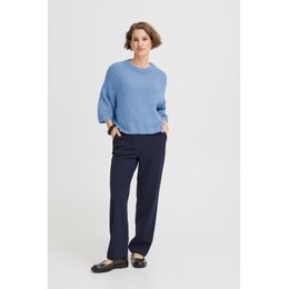 b. young Strickpullover halbarm BYOTIA Box fit in Della Robbia Blue | Gr.: XL