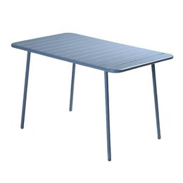 Concept Usine Gartentisch, Blau, Metall, 1, 6-Sitzer, Gartenm&ouml;bel, Gartenm&ouml;bel-Sets