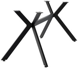 CLP Tischbein, Schwarz, Metall, 155x72x93 cm, Esszimmer, Tische, Esstische, Tischsysteme