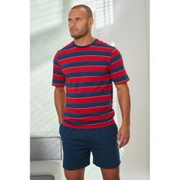H.I.S. H.I.S Herren Pyjama 1 St&uuml;ck, 2 tlg. Schlafanzug mit aufwendig gestreiftem Oberteil bunt 48/50 (M)