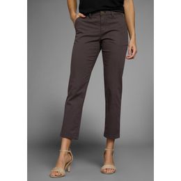 Delmao Damen DELMAO 7/8-Hose mit funktionalen Eingriff- & Ziertaschen schwarz 40 (M), N-Gr