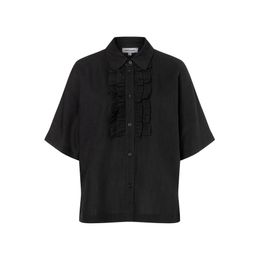 More & More More & More leichte Kurzarm-R&uuml;schenbluse in black | Gr.: 38