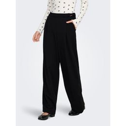 Only Damen Only Anzughose &raquo;ONLSANIA LIFE WIDE BUCKLE PANT JRS&laquo; Materialmix schwarz S (36), N-Gr