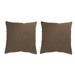 Home Wohnideen Dekokissen &raquo;LUCIO 2ER PACK MIT F&Uuml;LLUNG&laquo; braun Polyester B/L: 40cm x 40cm, 2 Stk.