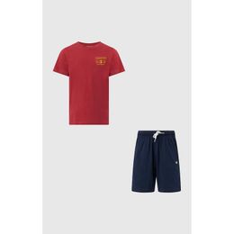 Champion Jungen T-Shirt & Shorts &raquo;Graphic T-Shirt and Shorts Set&laquo; 2 tlg. 2-teiliges Set aus T-Shirt und Shorts, f&uuml;r sportliche Aktivit&auml;ten rot S (128/