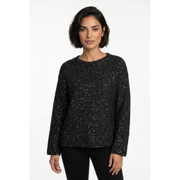 V&eacute;ro Moda Vero Moda Damen Strickpullover &raquo;VMLEILANI STITCH LS BOATNECK PULLOVER&laquo; schwarz-wei&szlig; M