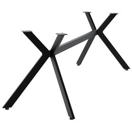 CLP Tischbein, Schwarz, Metall, 195x72x133 cm, Esszimmer, Tische, Esstische, Tischsysteme