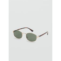 Mango Sonnenbrille 'TELENDOS' Herren Gr&ouml;&szlig;e One Size braun / gold
