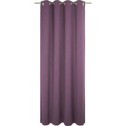 Adam Vorhang &raquo;Uni Collection light&laquo; &Ouml;sen 1 Stk. tlg. aus 100% Bio-Baumwolle, Vorhang nach Wunschma&szlig; lila Baumwolle (Bio-Baumwolle) 145cm, &Ouml;sen, 145cm