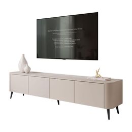 Lookway Tv-Schrank, Kaschmir, Holzwerkstoff, 200x46.5x40 cm, Wohnzimmer, Wohnw&auml;nde, Lowboards, Lowboards stehend