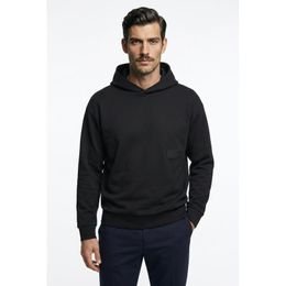 BOSS Green Herren BOSS Green Kapuzensweatshirt, Rippb&uuml;ndchen, Relaxed Fit, Baumwollmischung schwarz 3XL