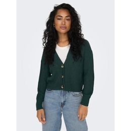 Only Damen Only Strickjacke &raquo;ONLCAROL NICE L/S CARDIGAN KNT NOOS&laquo; Kunstfaser, regular fit gr&uuml;n L