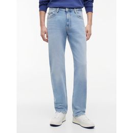 Tommy Jeans Herren Slim-fit-Jeans &raquo;Ryan Regular Slim Straight&laquo; Slim‐Straight‐Jeans aus hochwertigem Denim regul&auml;rer Leibh&ouml;he blau 33, L&auml;nge 36