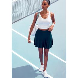 Vivance Active By Lascana Damen Vivance Active by Lascana Skort Tellerrock mit integrierter Shorts f&uuml;r Fitness, Sport und Freizeit blau M (40/42)