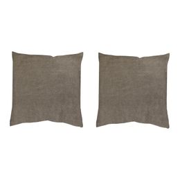 Home Wohnideen Dekokissen &raquo;ELMER 2ER PACK MIT F&Uuml;LLUNG&laquo; grau Polyester B/L: 40cm x 40cm, 2 Stk.