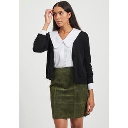 Vila Damen Cardigan &raquo;VIRIL SHORT CARDIGAN&laquo; in pflegeleichter Qualit&auml;t schwarz XL