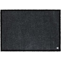 barbara becker Fu&szlig;matte &raquo;Touch, Made in Belgium&laquo; rechteckig 10 mm H&ouml;he Schmutzfangmatte, In- und Outdoor geeignet, waschbar blau Kunstfaser B : 39cm 1 Stk., 10mm, L: