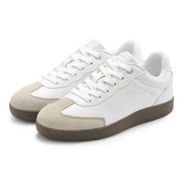ELBSAND Damen Sneaker &raquo;Freizeitschuh, Schn&uuml;rschuh, Turnschuh, Retro Sneaker&laquo; Schn&uuml;rhalbschuh mit Lederanteil im modernen Retro Look 40