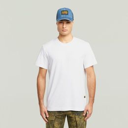 G-Star Raw G-Star Herren G-STAR T-Shirt &raquo;Script&laquo; mit Rundhals, aus Baumwolle wei&szlig; S
