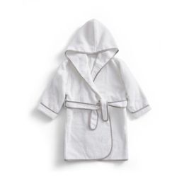 Christy Kinderbademantel &raquo;&laquo; 1 Stk. besonders kuschelig grau Baumwolle 92 L: 85cm