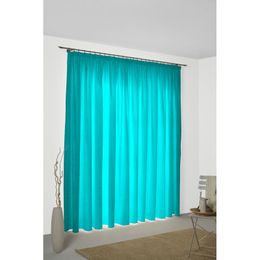 WIRTH Vorhang &raquo;Bachfeld&laquo; Multifunktionsband 1 Stk. tlg. blau Jacquard, Polyacryl 145cm, Multifunktionsband, 132cm