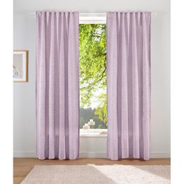 LeGer Home by Lena Gercke Vorhang &raquo;LESKA&laquo; Multifunktionsband 1 Stk. tlg. blickdicht, glatt, gewebt, monochrom, verschiedene Gr&ouml;&szlig;en rosa Jacquard, 