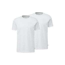 Qs Herren QS T-Shirt mit Rundhalsausschnitt wei&szlig; S