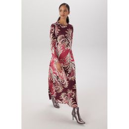 Aniston Selected Damen Aniston SELECTED Maxikleid mit kleinen Kunstperlen am Rundhalsausschnitt - NEUE KOLLEKTION 40, N-Gr