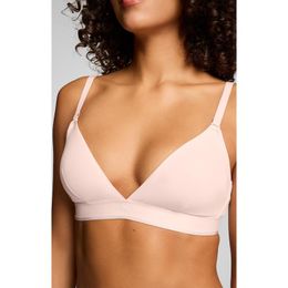 Puma Damen Puma Bralette &raquo;Puma WOMEN COTTON TRIANGLE BRALETTE 1P&laquo; herausnehmbare gepolsterte Cups f&uuml;r anpassungsf&auml;higen Look rosa M, N-Gr
