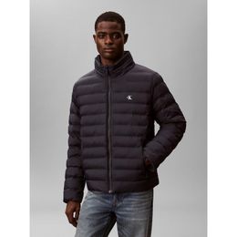 Calvin Klein Jeans Herren Steppjacke &raquo;LS NYLN MD WT HDD F&laquo; mit Kapuze Regular fit mit Kapuze im Kragen schwarz S