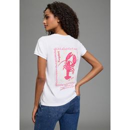 Kangaroos Damen Kangaroos T-Shirt l&auml;ssiger Schnitt, mit Hummer-Print 44/46