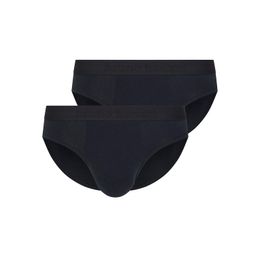 Bruno Banani Herren Slip &raquo;Flowing&laquo; mit Logobund schwarz 3XL