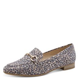 Marco Tozzi Herren Marco Tozzi Slipper , Blockabsatz, Loafer, Businessschuh mit Schmuckspange beige 39