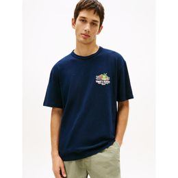 Tommy Jeans Herren T-Shirt &raquo;NOVELTY&laquo; Relaxed fit mit Print blau 4XL
