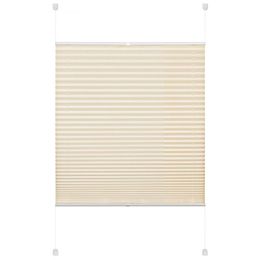 Gardinia Plissee &raquo;EASYFIX PIA&laquo; blickdicht Perlreflex-beschichtet ohne Bohren verspannt mit patentiertem Tr&auml;gersystem beige Obermaterial: 100% 