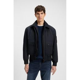 BOSS Orange Herren BOSS Orange Blouson &raquo;Oking&laquo; mit abnehmbarem Kragen blau 48